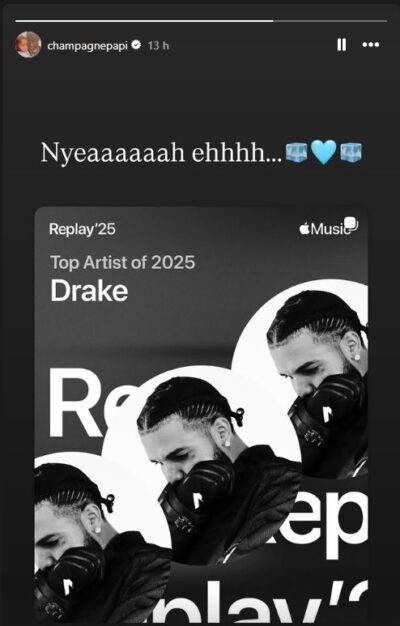 Drake is Apple Music’s Most-Streamed Artist of 2025 – Vibe 105